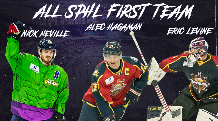 Hagaman, Neville, Levine Selected to All-SPHL First Team