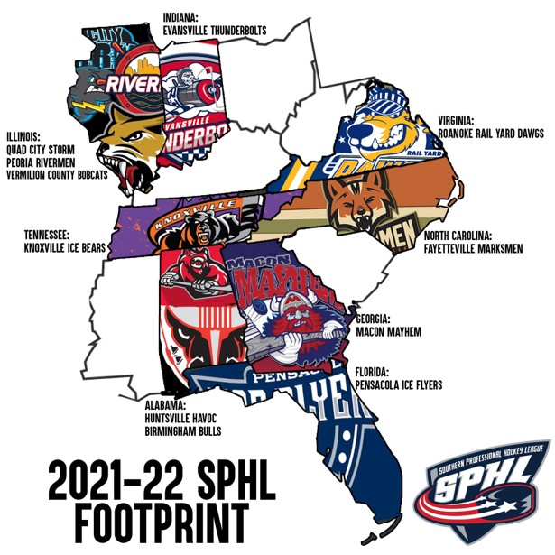 SPHL League Map
