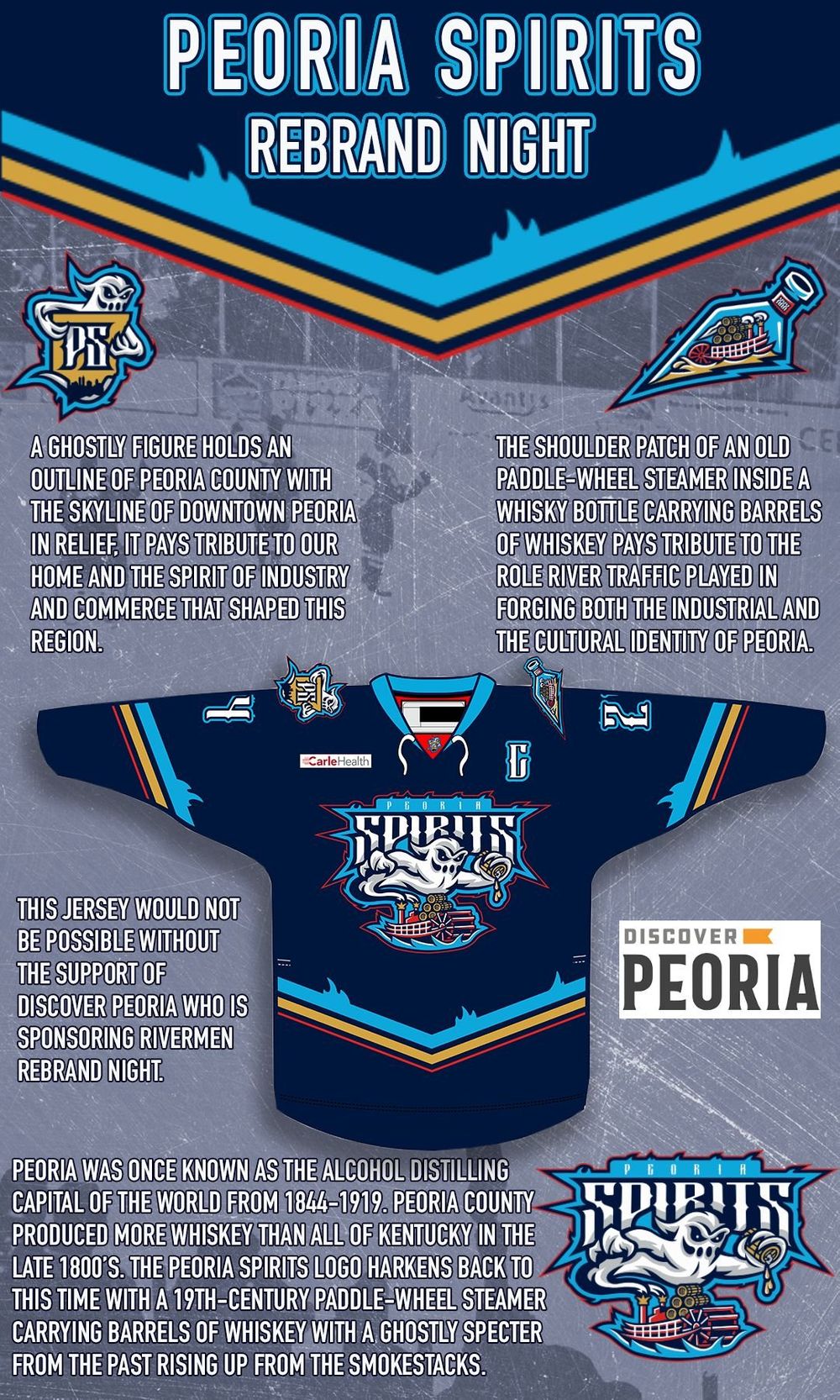 Rivermen Logo 2024 Playoff Puck 1st Round Rivermen Vs. Pensacola